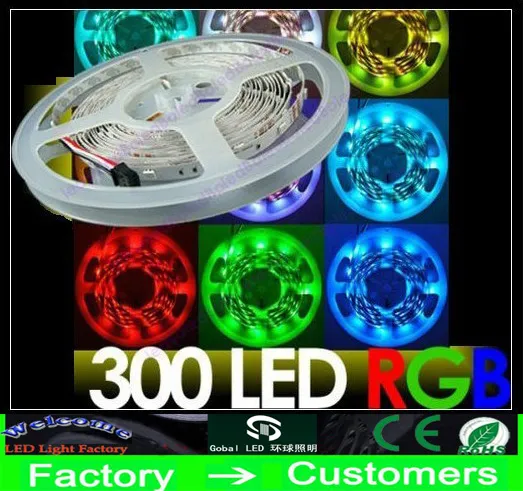 CE Certified 5M Flexible RGB 5050 SMD 50m Led Strip Lights Light With ...