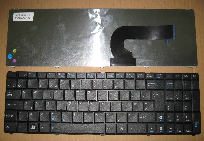 ASUS Ibm Keyboard UK Layout X54H, X53C, A52J, N53SN, P52E, K53, F50SV ...