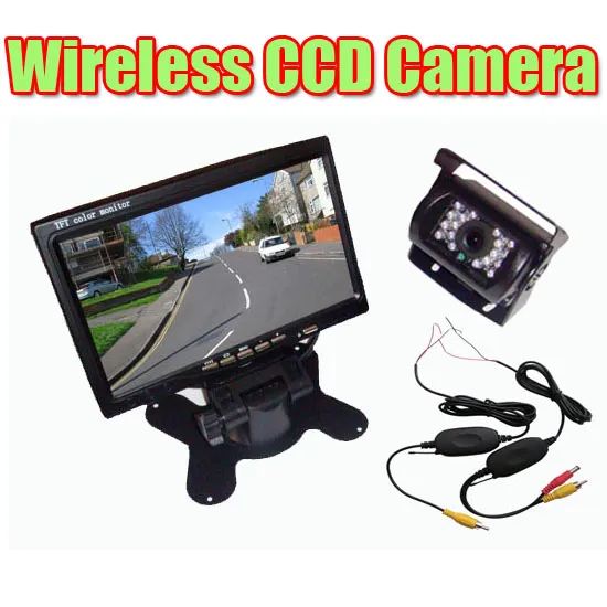 DHgate.com:7" LCD Monitor Car Rear View Camera Kit + Wireless 2.4GHZ 18 ...
