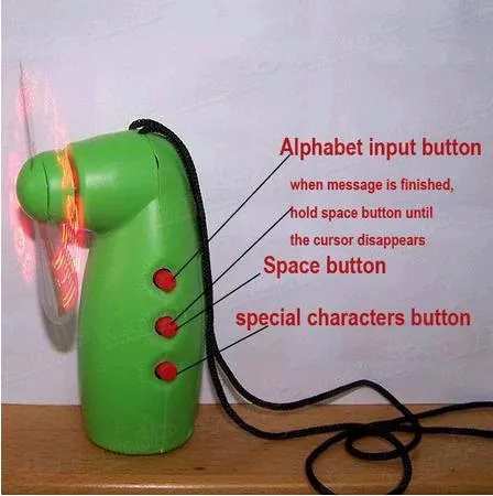 Flashing LED Mini Programmable Fan Best Oscillating Fan Novelty Gift ...