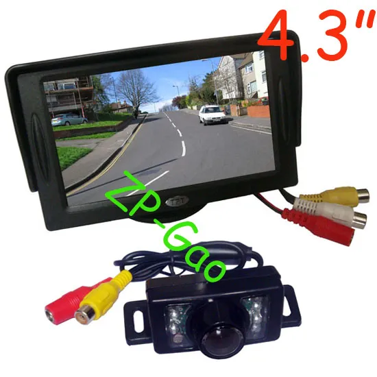 DHgate.com:4.3" Car LCD Monitor + 7 IR Waterproof Car Rear View Reverse ...