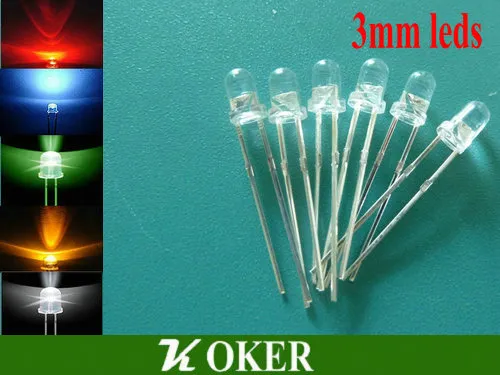 DHgate.com:Multicolor LED Light Emitting Diodes: 1000pcs 3mm Round ...
