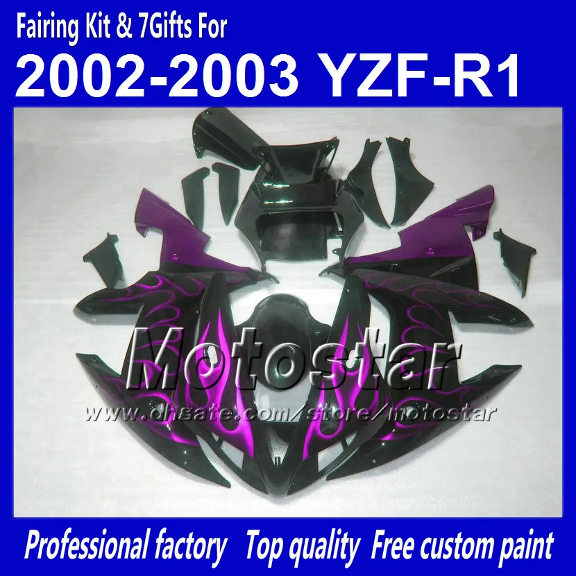 Motorcycle Fairings For YAMAHA 2002 2003 YZF R1 02 03 YZF R1 YZFR1000 ...
