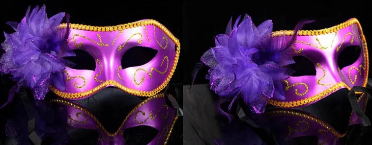 Colorful Venetian Half Mask For Women Perfect For Halloween, Masquerade ...