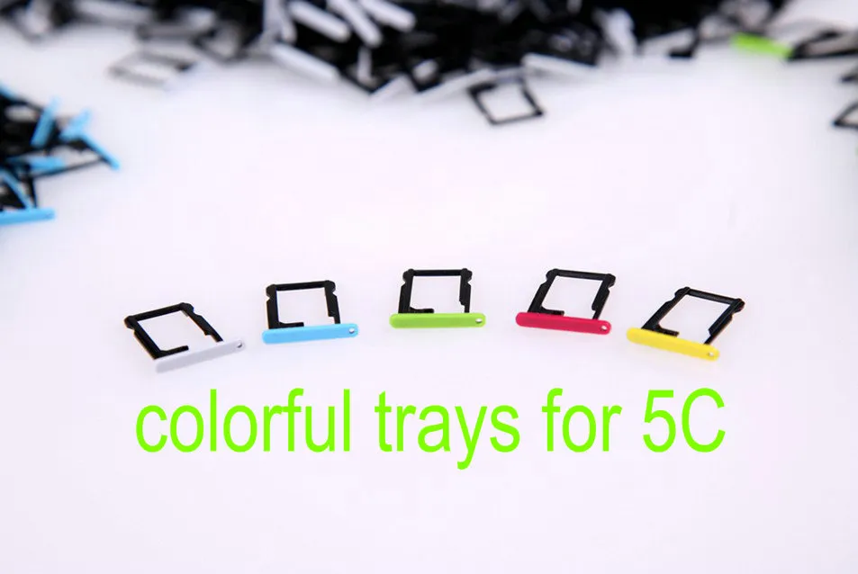 For IPhone5C 5S Nano SIM Card Colorful Tray Holder Slot Replacement ...