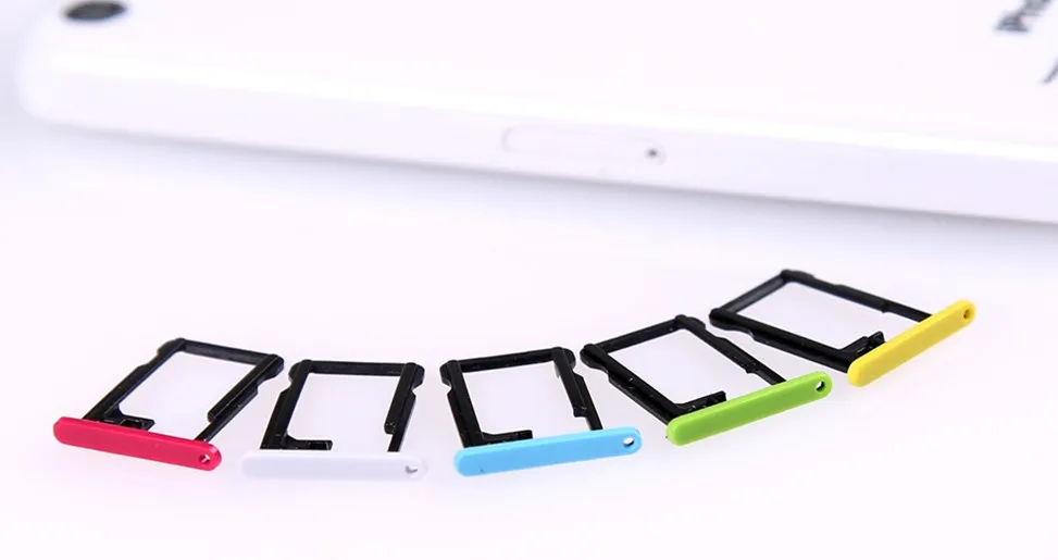 For IPhone5C 5S Nano SIM Card Colorful Tray Holder Slot Replacement ...
