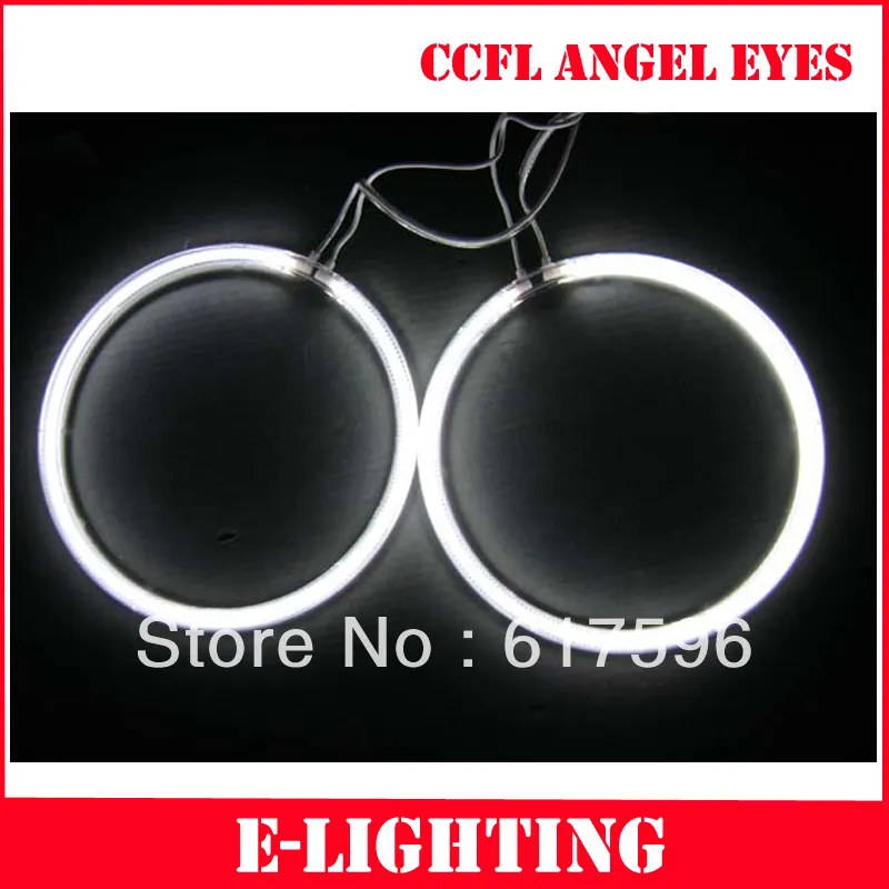 Universal CCFL Angel Eyes Halo Headlight Rings With 2X CCFL Inverter, 72MM/76MM/80MM/85MM/90MM ...