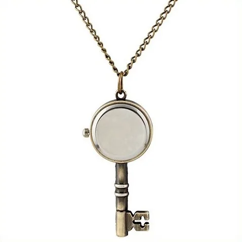 Newest Christmas Vintage Watch Antique Key Shape Pendant Vinta Clock ...
