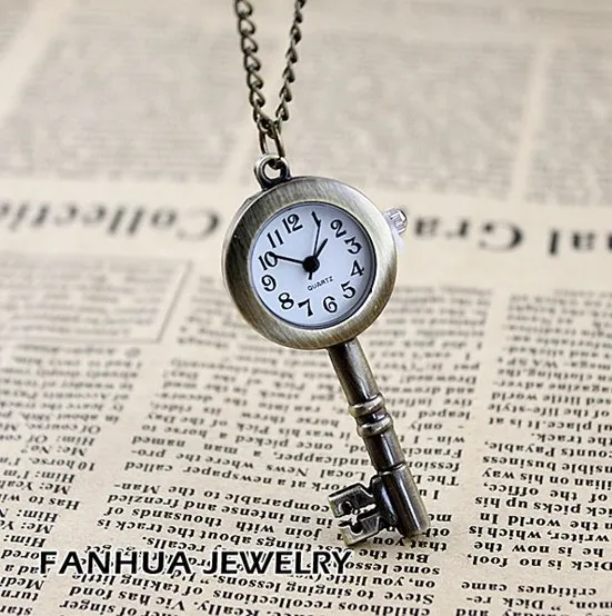Newest Christmas Vintage Watch Antique Key Shape Pendant Vinta Clock ...