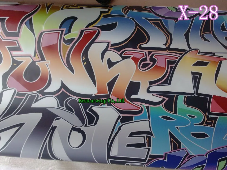 Vinyl Sticker Bomb Sheet: Bubble Free Car Wrapping Film 1.52x30m Roll ...