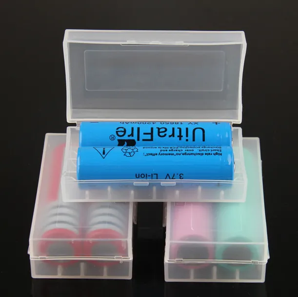 50 Pack White 18650 Battery Storage Box For 17650, 18650 & 16340 CR123A ...