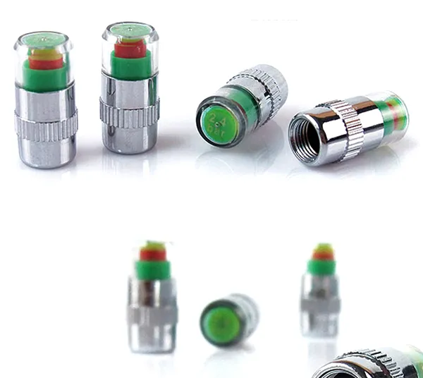 Lockable Tire Valve Stem Caps: Tire Pressure Monitoring Kit 2.4 Bar ...