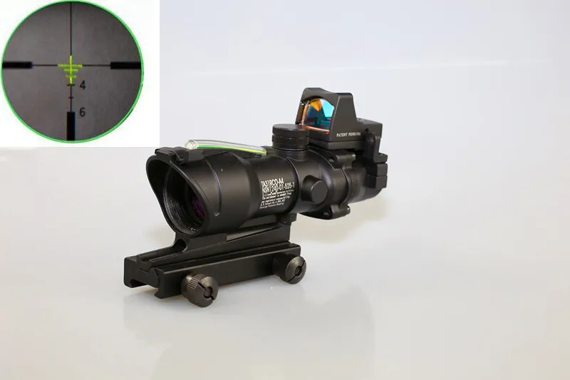Hunting ACOG Style 4X32 Real Fiber Trijicon Duel Illuminated Sight ...