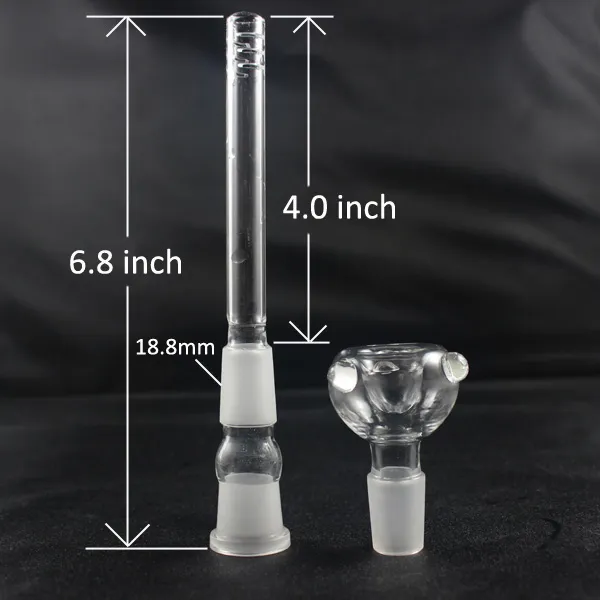18mm Diffuser Glass On Glass Down Stem For Glass Bongs Glass Bubbler ...