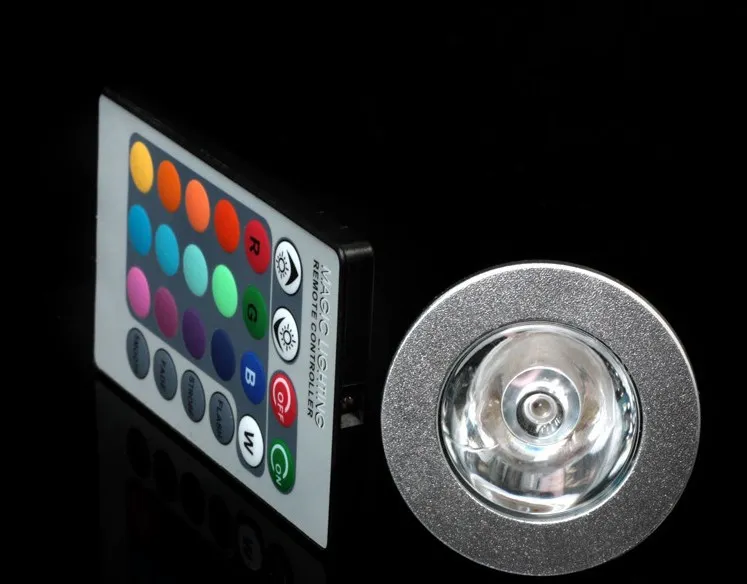 Spotlight Lamps: Dimmable LED RGB Light Bulbs With Remote E27 GU10 GU5 ...