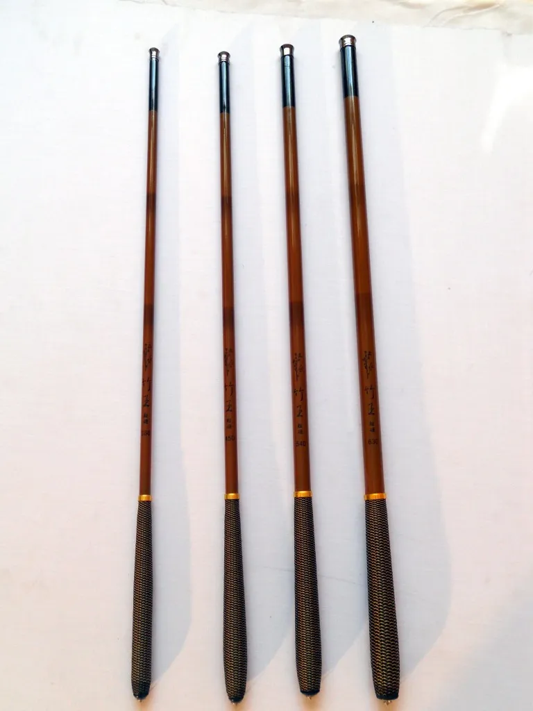 6-7.2m Telescopic Carbon Fiber Fishing Rod - Fresh Water Green Bamboo ...