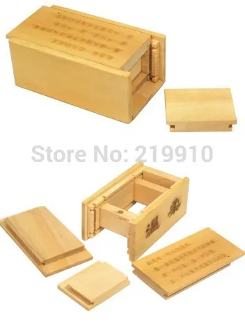 Magic Wooden Puzzle Box with Secret Drawer - Close Up Magic Trick from ...