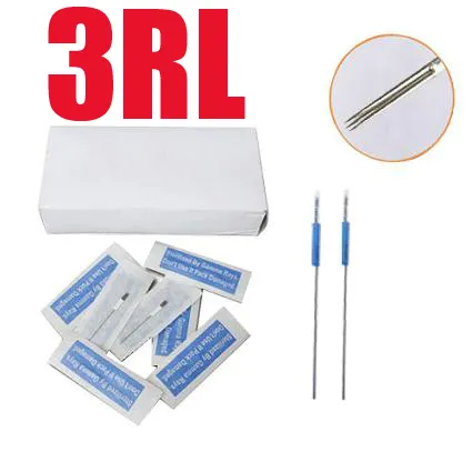 500x Premium Cosmetic Needles - 3R Round Sterilized Permanent Makeup ...