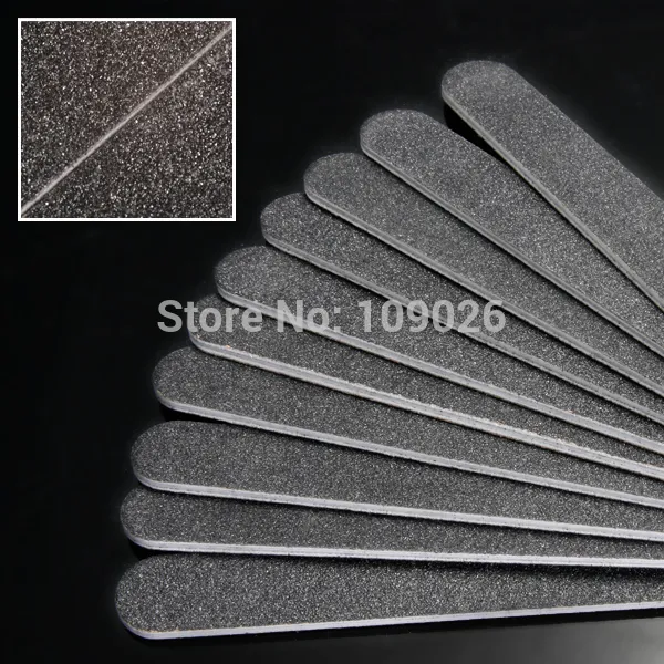 DHgate.com:100Pcs 100/180 Black Straight Nail Files for Acrylic UV Gel ...