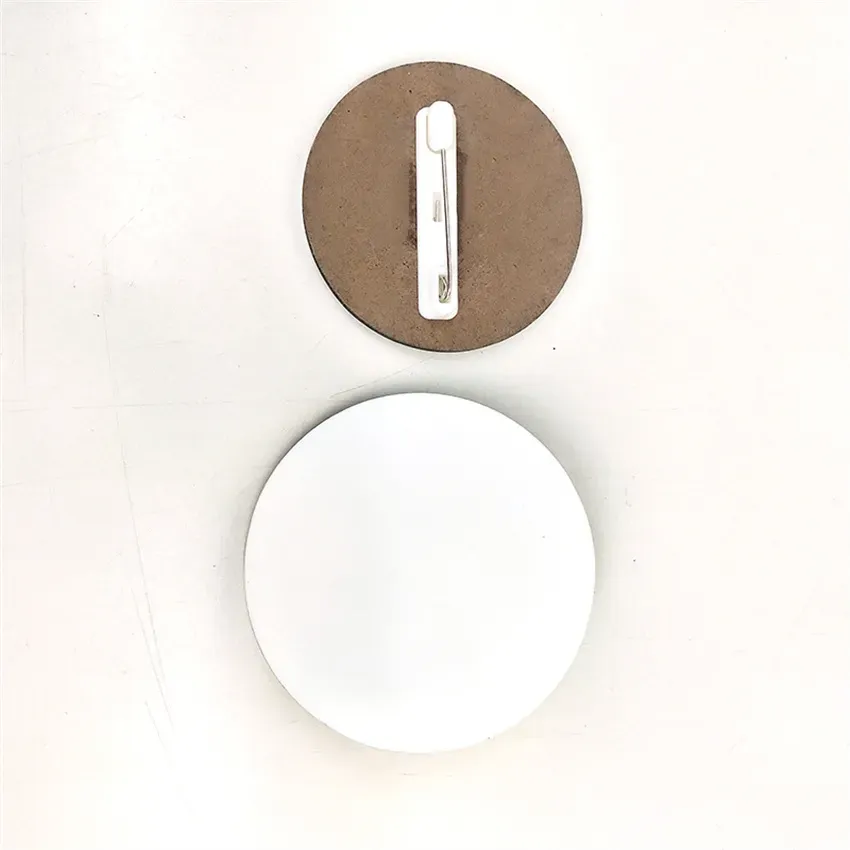 Sublimation Badges MDF Party Pins Buttons Design A Badge For DIY Crafts ...