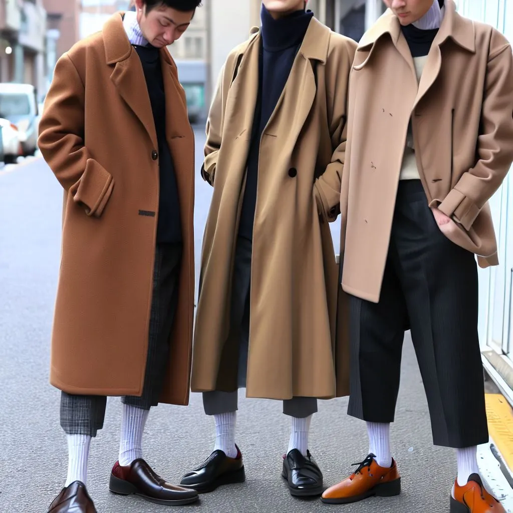 Long Coats with Socks Are a Bit Soil, and "Long Coats+Trousers" Are ...