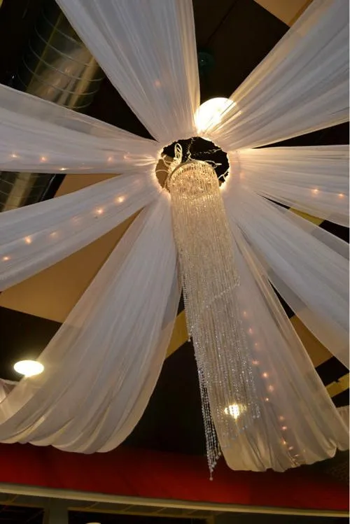 Transform Your Wedding Venue with Stunning Ceiling Drapes