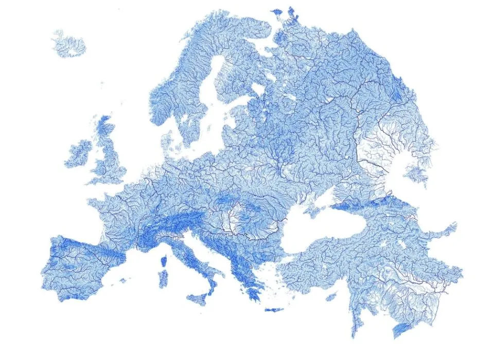 Discover Europe's Most Iconic Rivers with a Rivers of Europe Map
