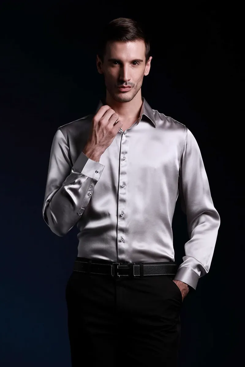 Où acheter la meilleure chemise en soie argentée pour hommes Un guide ...